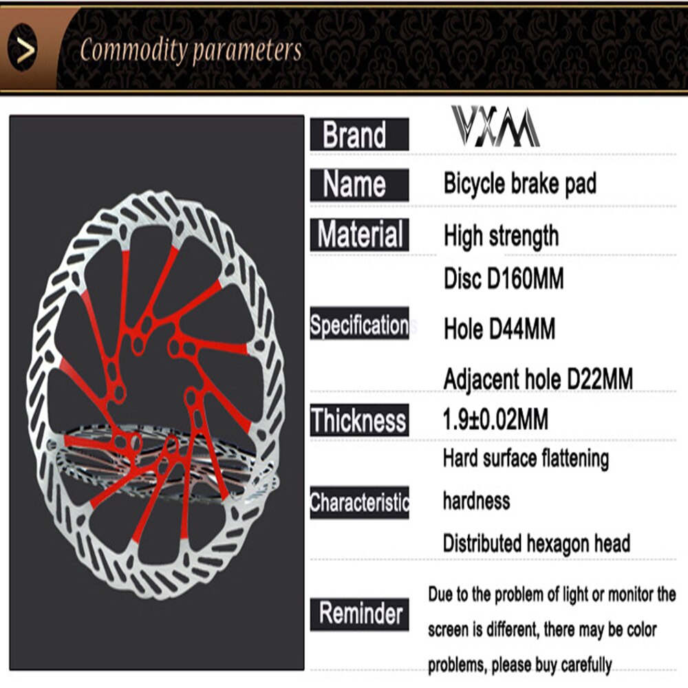 VXM Schijfremrotor 203/180/160/140/120mm 6 Inch G3... – Grandado