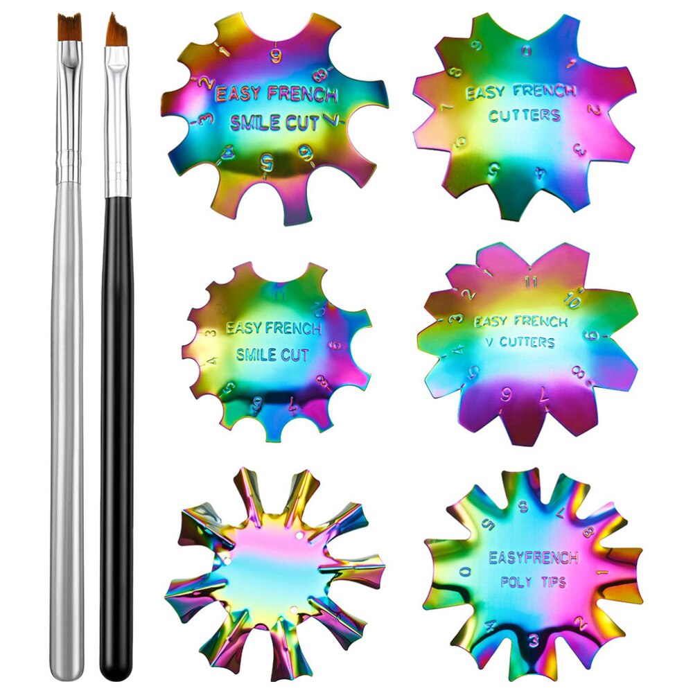 1 Set Rvs Nail Template Franse Manicure Template D... – Grandado