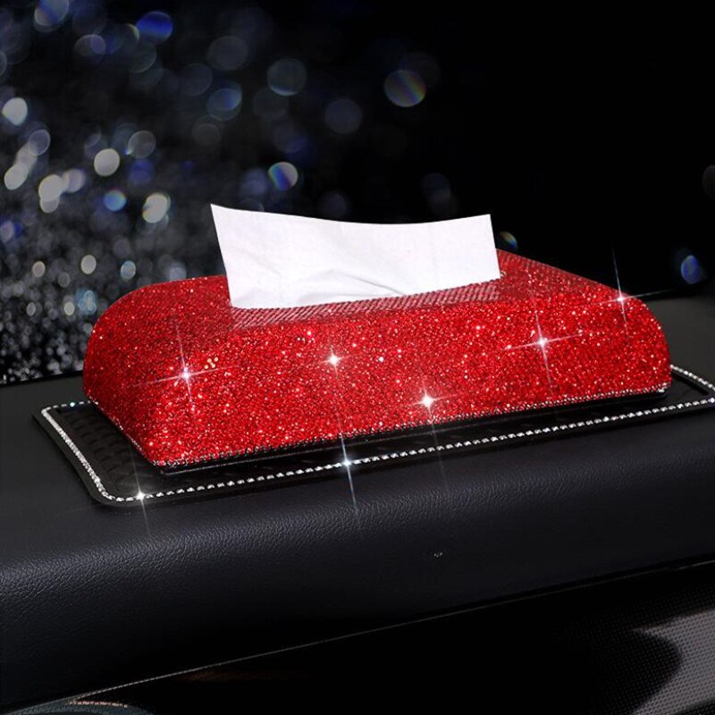 Volledige Diamond Sterren Tissue Box Tray Auto Kri... – Vicedeal
