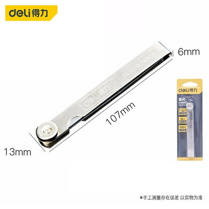 deli 14Pcs Blades Universal Thickness Gage Set Met... – Grandado
