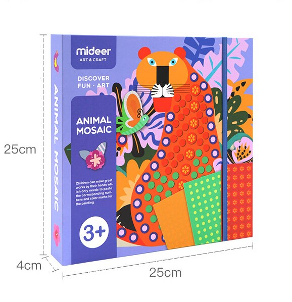 MiDeer Children EVA Animal Mosaic Art Toys Baby Ha... – Grandado