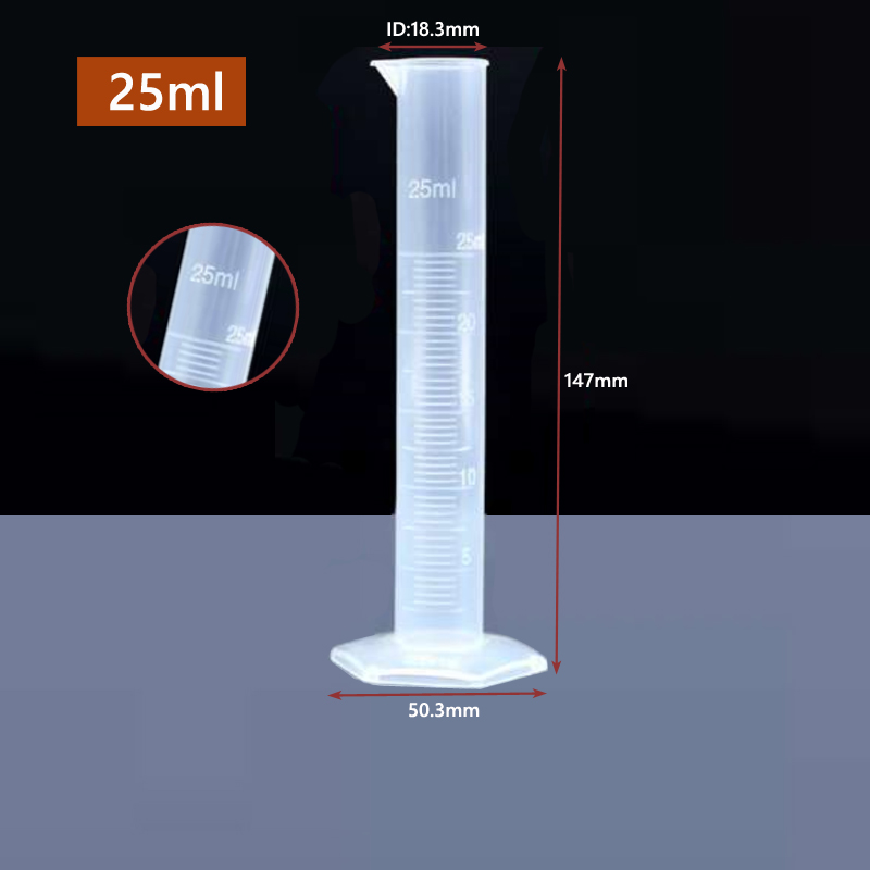 1 stücke Transparent Mess Kunststoff Messzylinder ... – Vicedeal