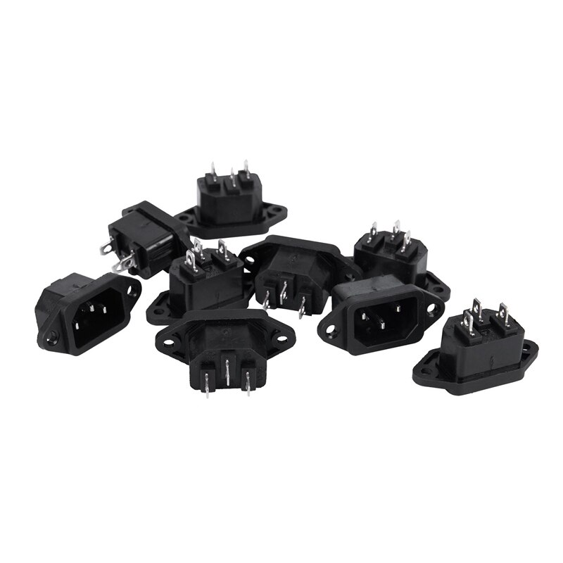 250V 10A AC Power Socket Panel Mounted IEC320 C14 ... – Grandado