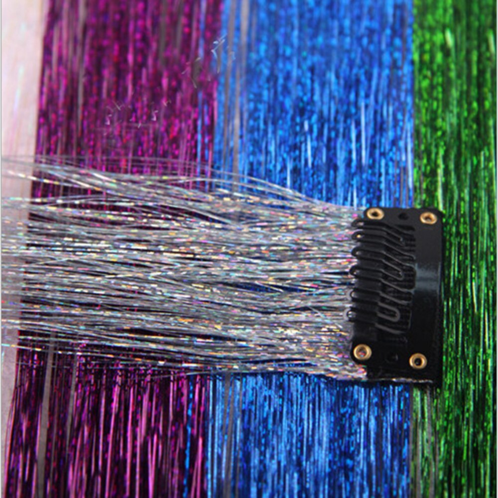 Women Color Hairdressing Shiny Wire Hair Extension... – Grandado