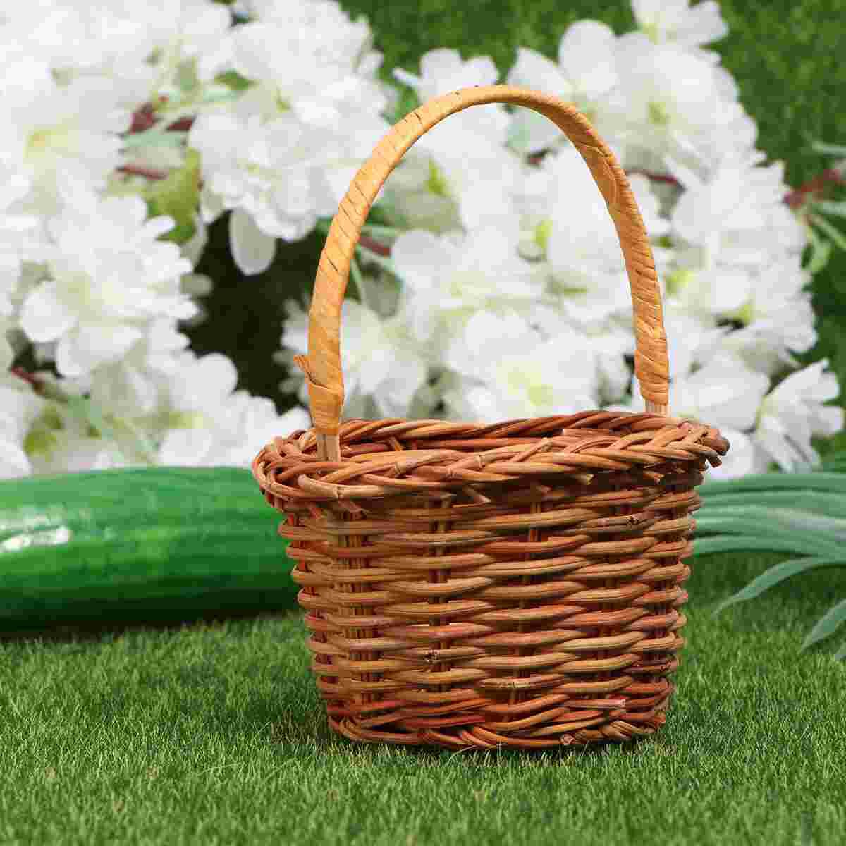 1PC Mini Decorative Basket Weaving Props Basket Ea... – Grandado