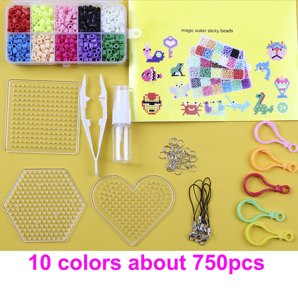 Hama beads Whole Set with Pegboard and Iron 3D Puz... – Grandado