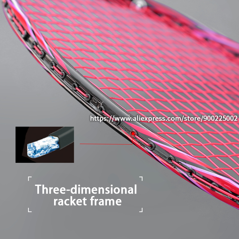 Super Light 8U 65-67G Carbon Fiber Badminton Racke... – Grandado