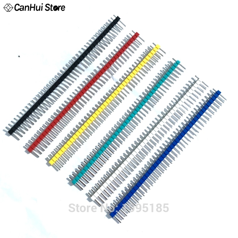 30pcs Pin Connector Male 2.54mm Pitch Pin Header S... – Grandado