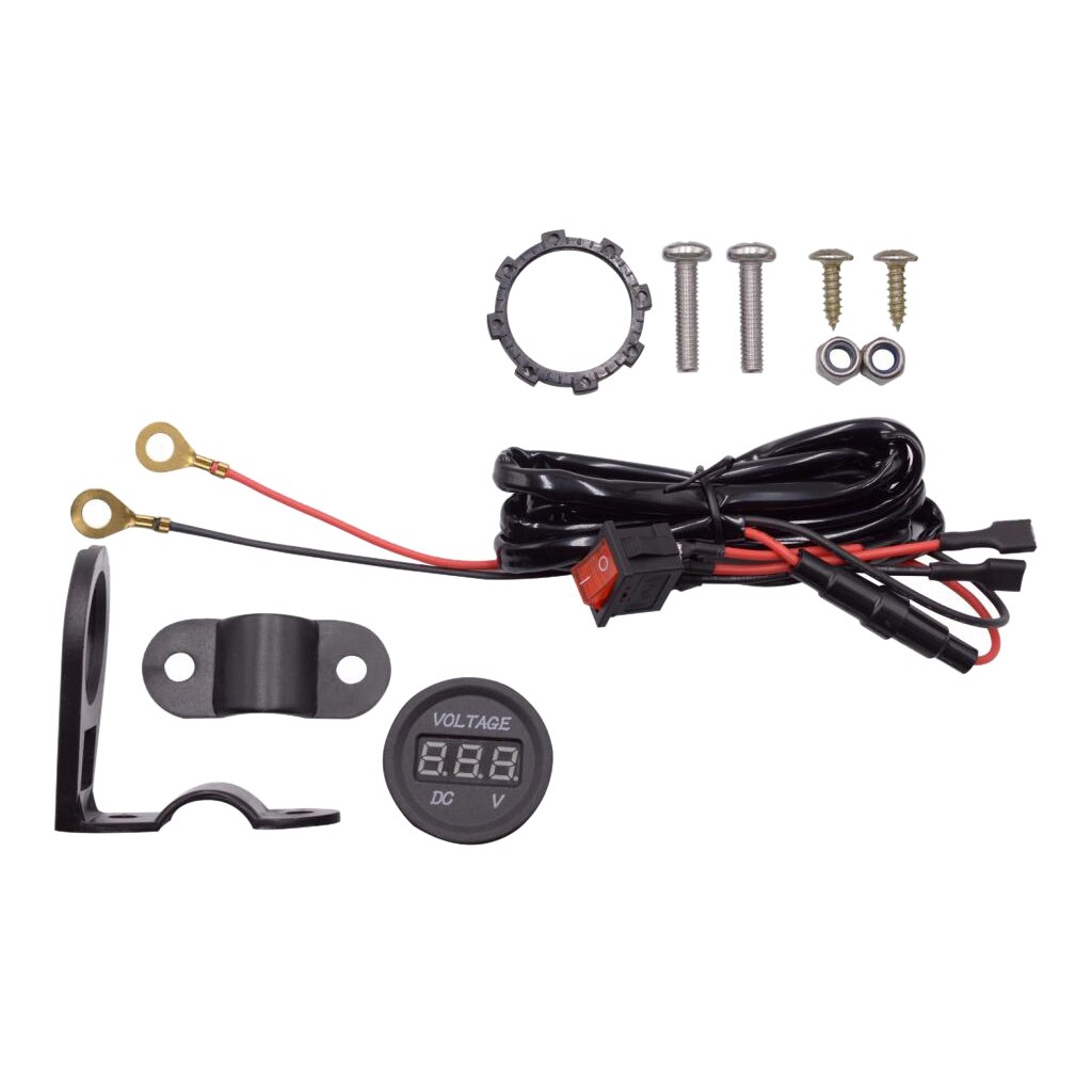 Blue 12-24V Motorcycle LED Digital Voltmeter Volta... – Grandado