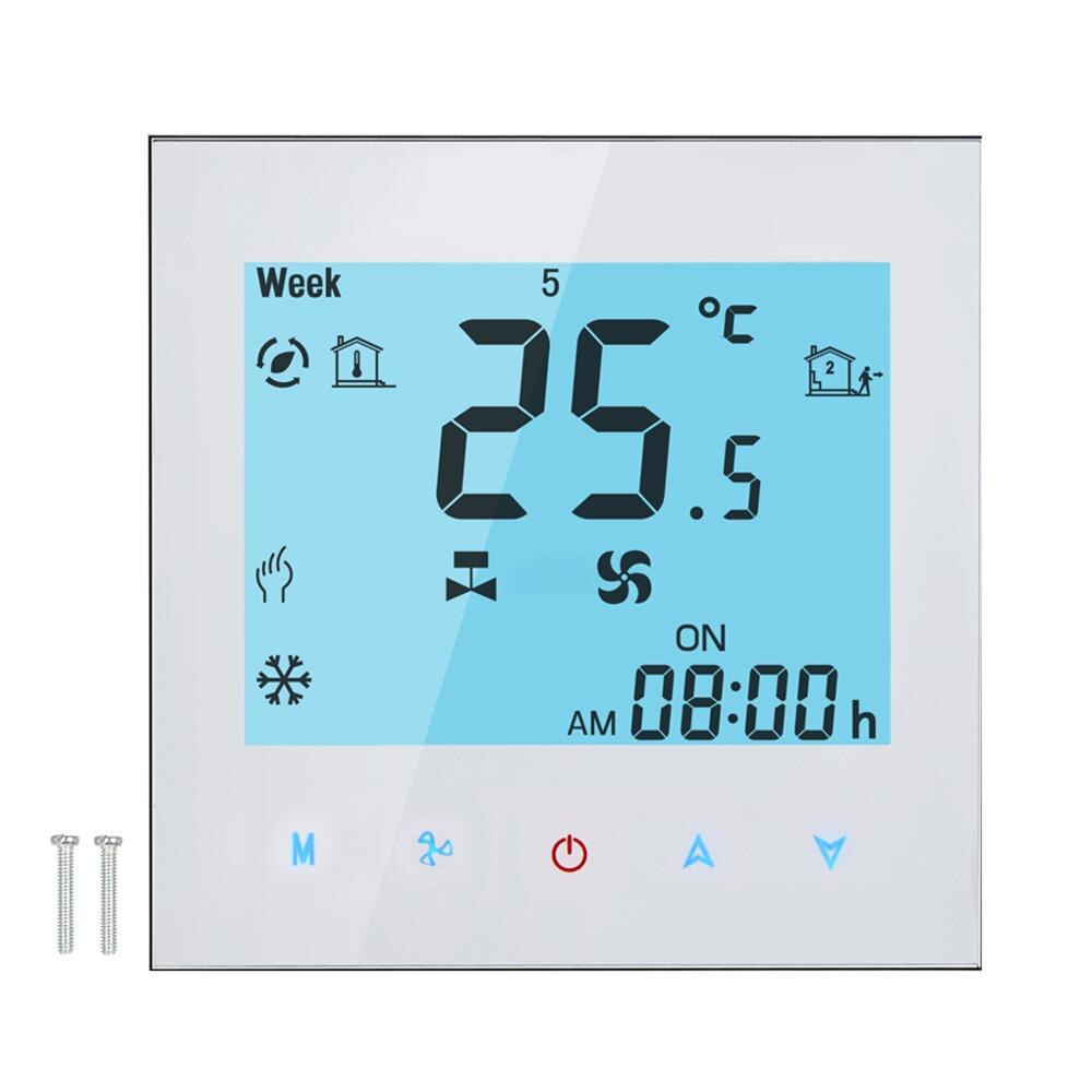 Central Air Conditioner Thermostat LCD Hotel Touch... – Grandado