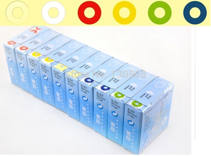 500pcs Reinforcement Labels Vintage Colorful Ring ... – Grandado