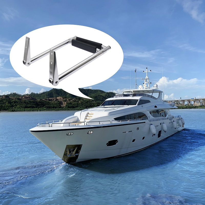 2 Step Stainless Steel Marine Boat Telescoping Lad... – Vicedeal