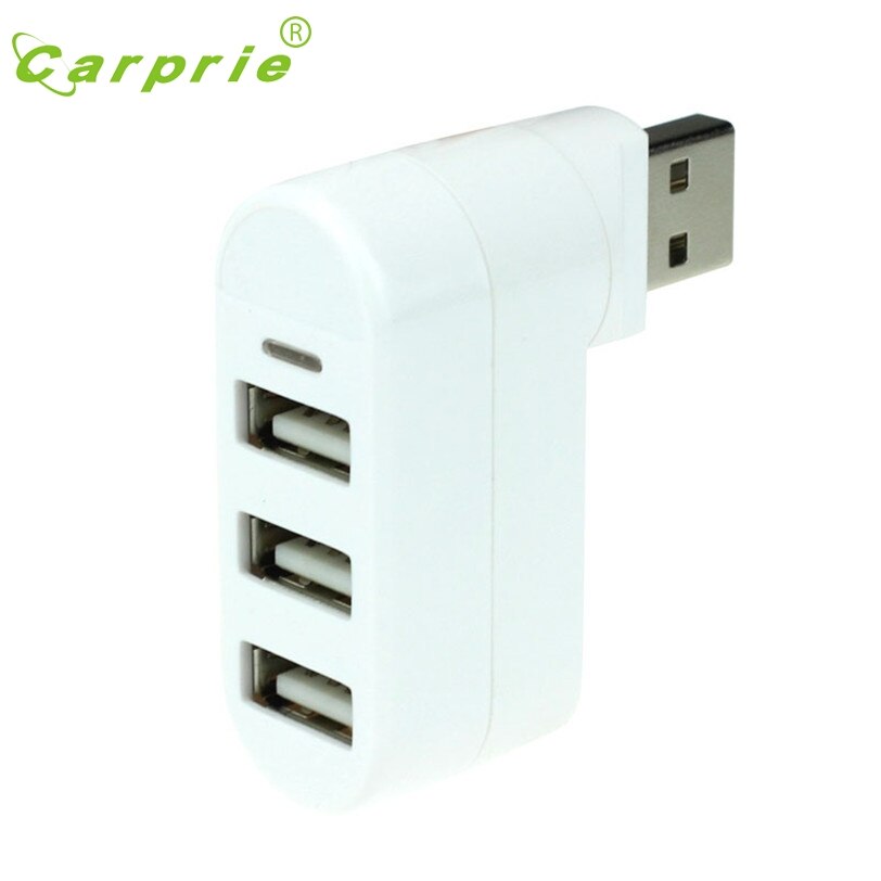 CARPRIE 3 Ports Hub USB 2.0 Mini Rotate Splitter A... – Grandado