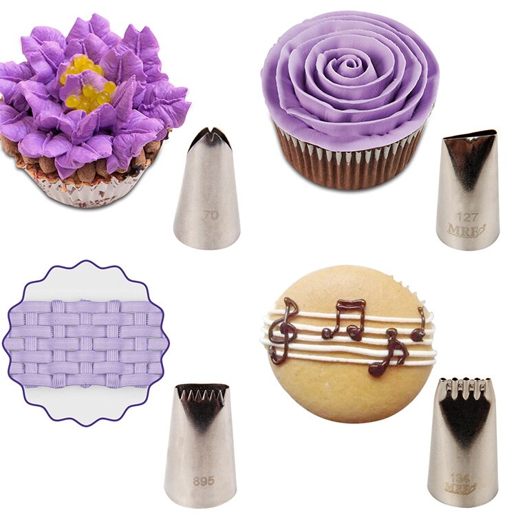 12pcs Stainless Steel Icing Piping Tips Kit Pastry... – Grandado