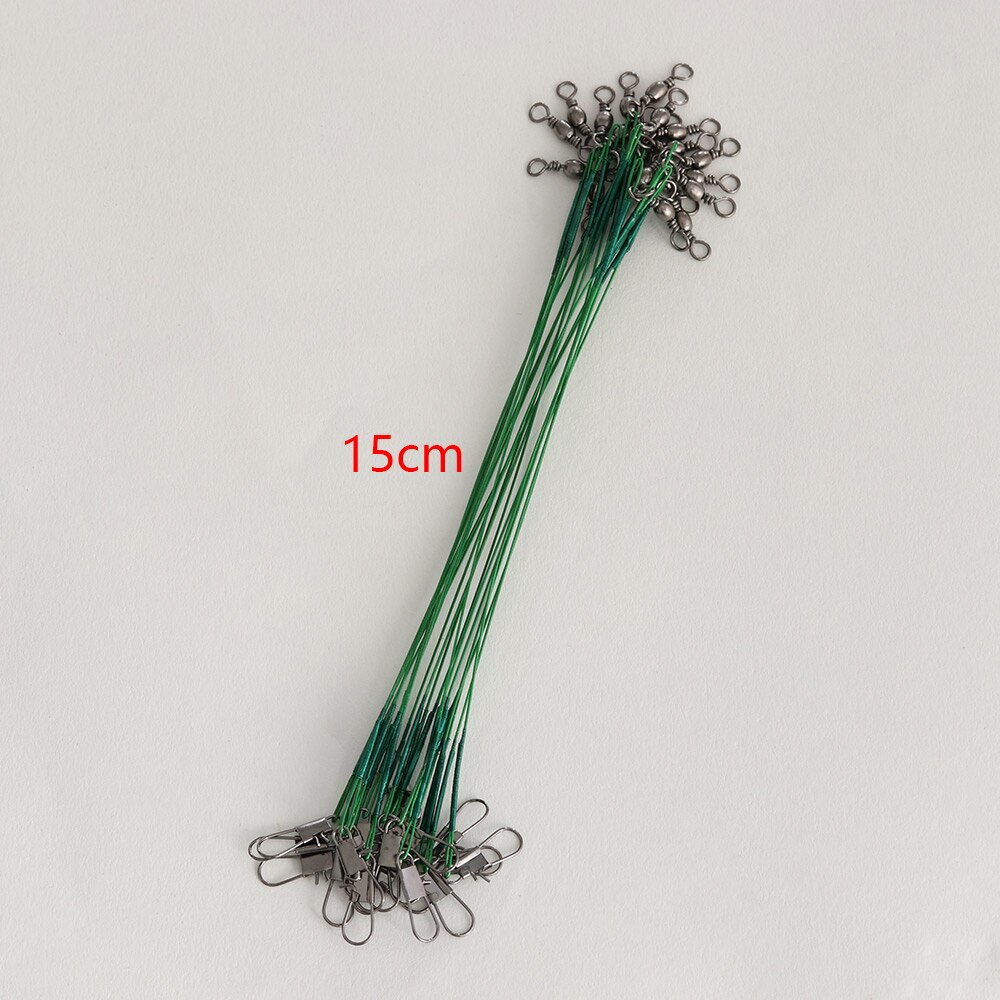 20 Pcs Fishing Wire Line Safety Snap Rolling Swive... – Vicedeal