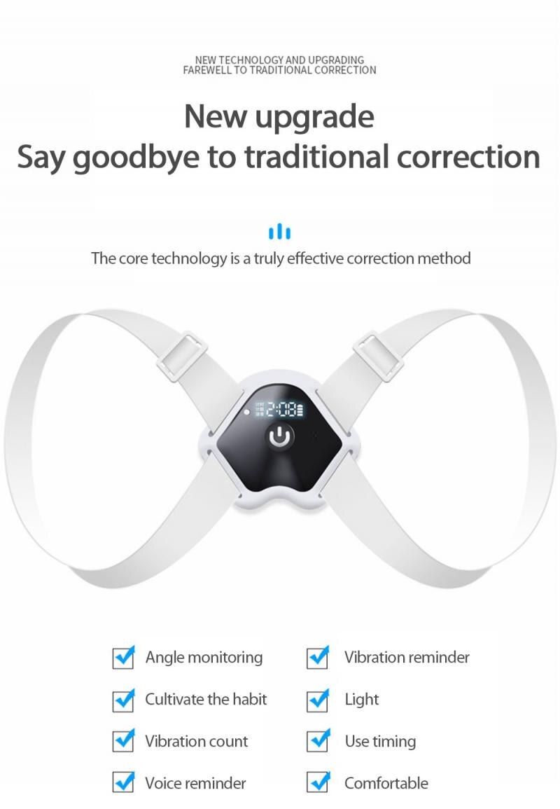 Adjustable Smart Back Posture Corrector Correction... – Grandado
