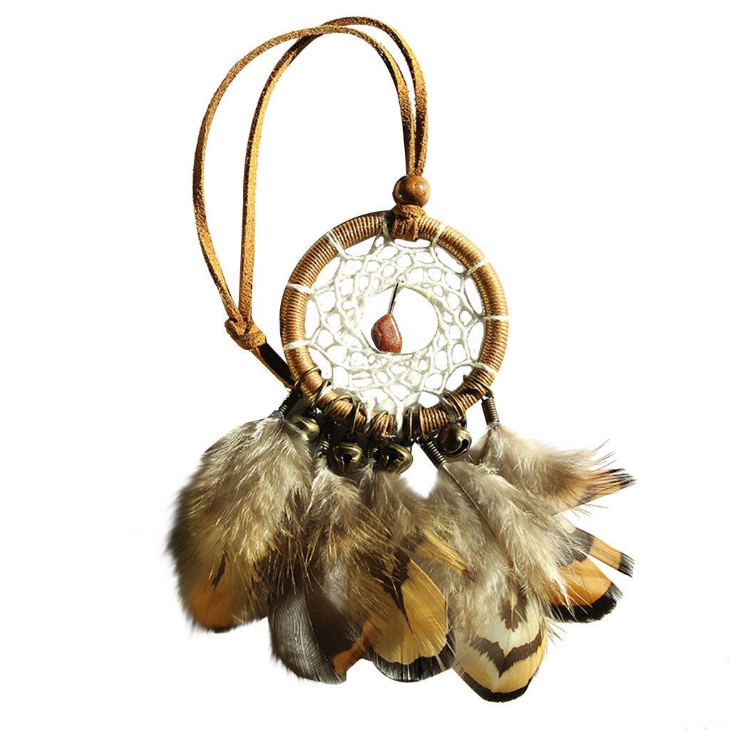 Handmade Dream Catcher Dreamcatcher Net Feather Cr... – Grandado