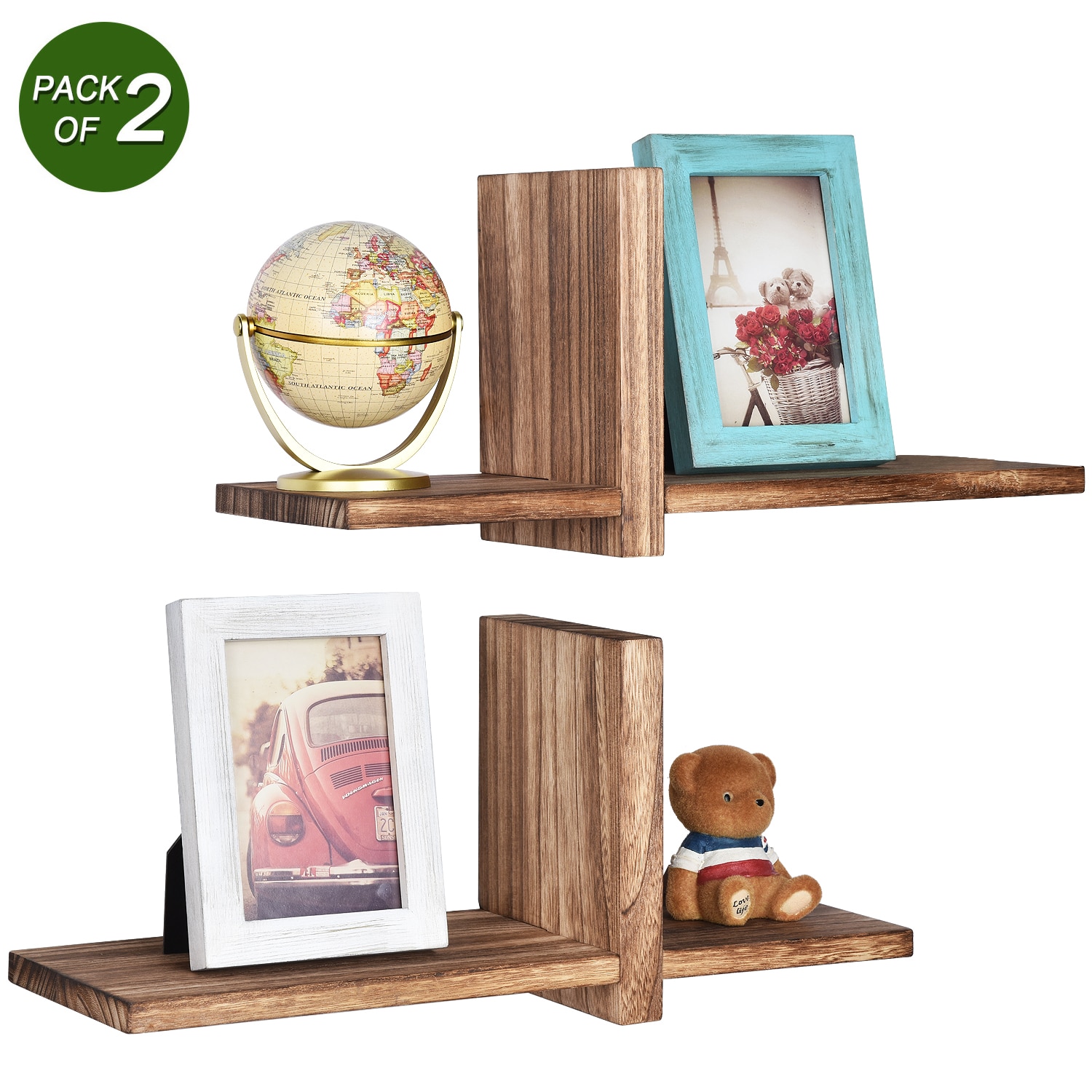 Boek Plank Muur Foto Richel Plank Houten Gemonteer... – Grandado