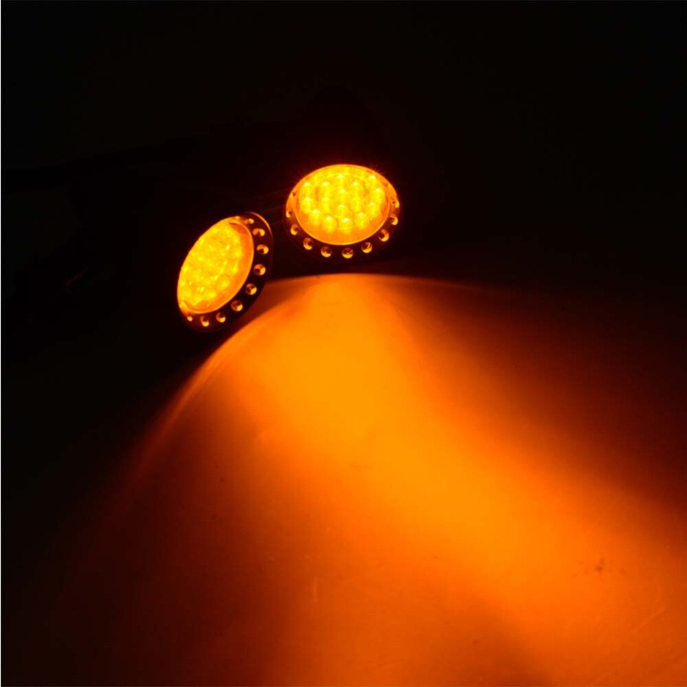 Motorcycle Black AMBER 20 LED Bullet Turn Signal B... – Grandado