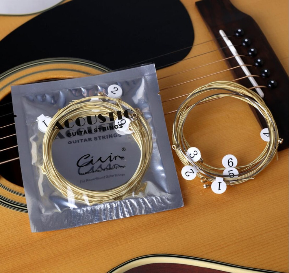 6pcs/set Universal Acoustic Guitar String Brass He... – Grandado