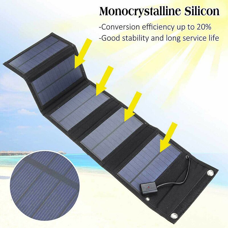70W USB Portable Folding Solar Panel For Outdoor C... – Grandado