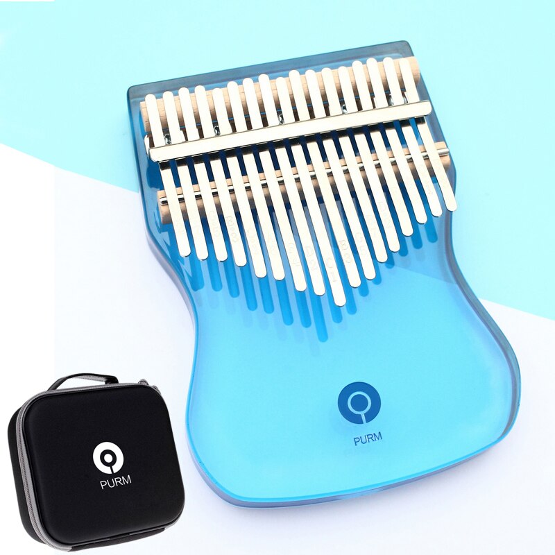 Purm blue crystal 17 tangent kalimba akrylpiano 17... – Grandado