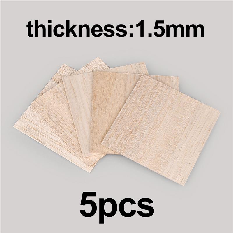 5Pcs Balsa Wood Sheets Ply Blank Unfinished Wood B... – Grandado