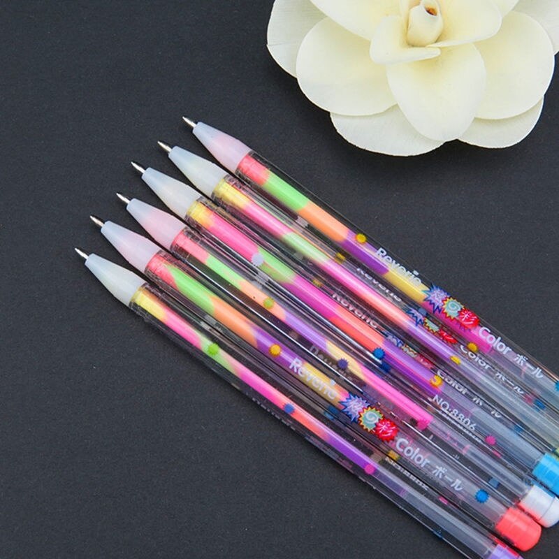 6 Kleur In 1 Gel Pennen Voor Kantoor Student Inkt ... – Vicedeal