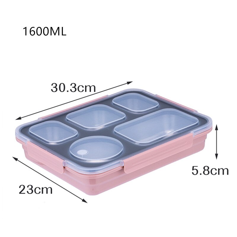 1000ml/1600ml Stainless Steel 304 Lunch Box Partit... – Grandado