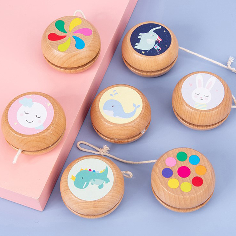 Animal Print Wooden Yoyo Toys Ladybug Toy Kids Yo-... – Vicedeal