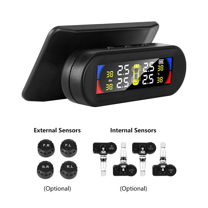 Coloful Solar TPMS Car Tire pressure Alarm Monitor... – Vicedeal