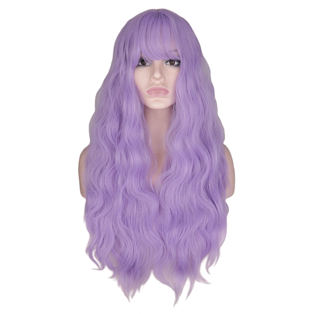 WHIMSICAL W Synthetic Light Purple Color Women Wig... – Grandado