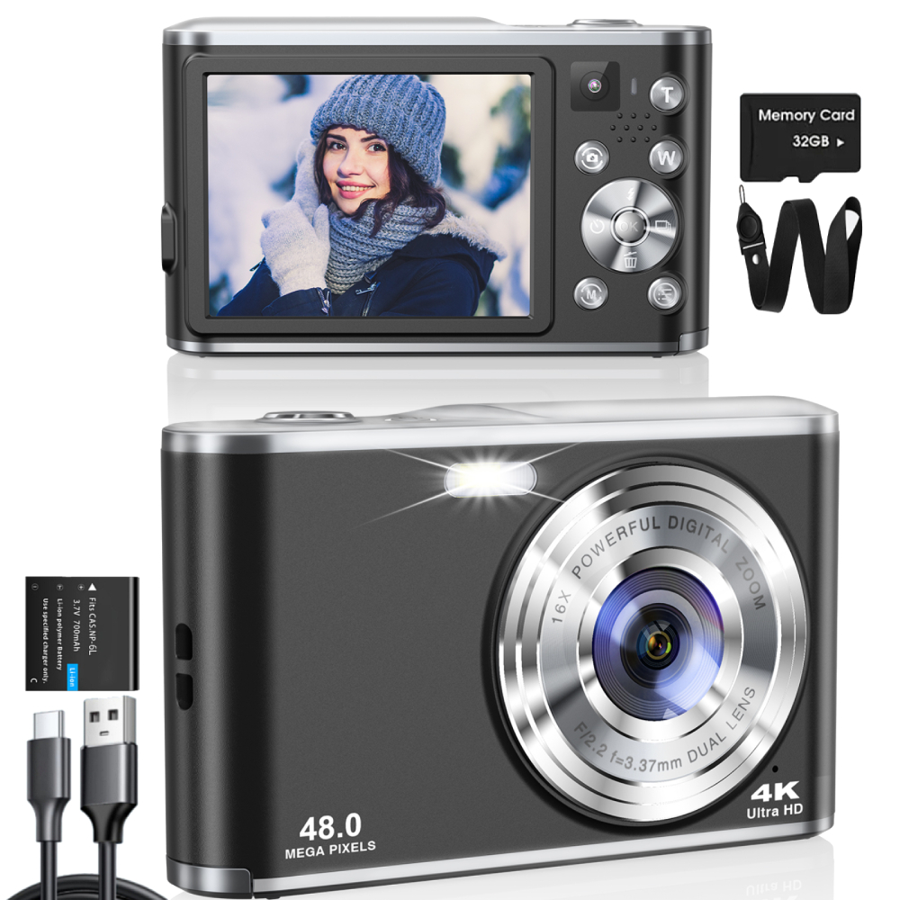 4K Digital Camera Autofocus Vlogging Camera with F... – Grandado