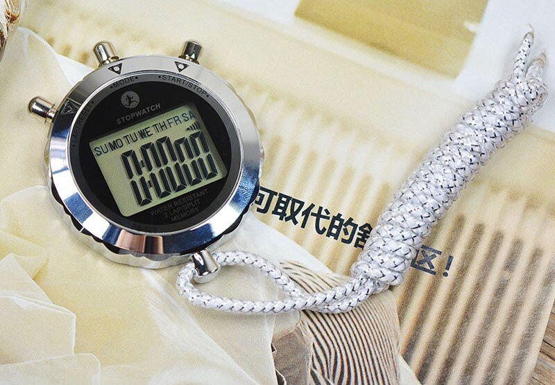 1 100 Second Stopwatch Electroplated 2 Lap Split M Vicedeal