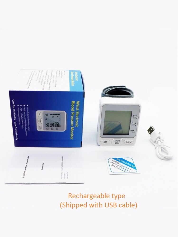 Automatic Wrist Blood Pressure Monitor Digital BP ... – Grandado