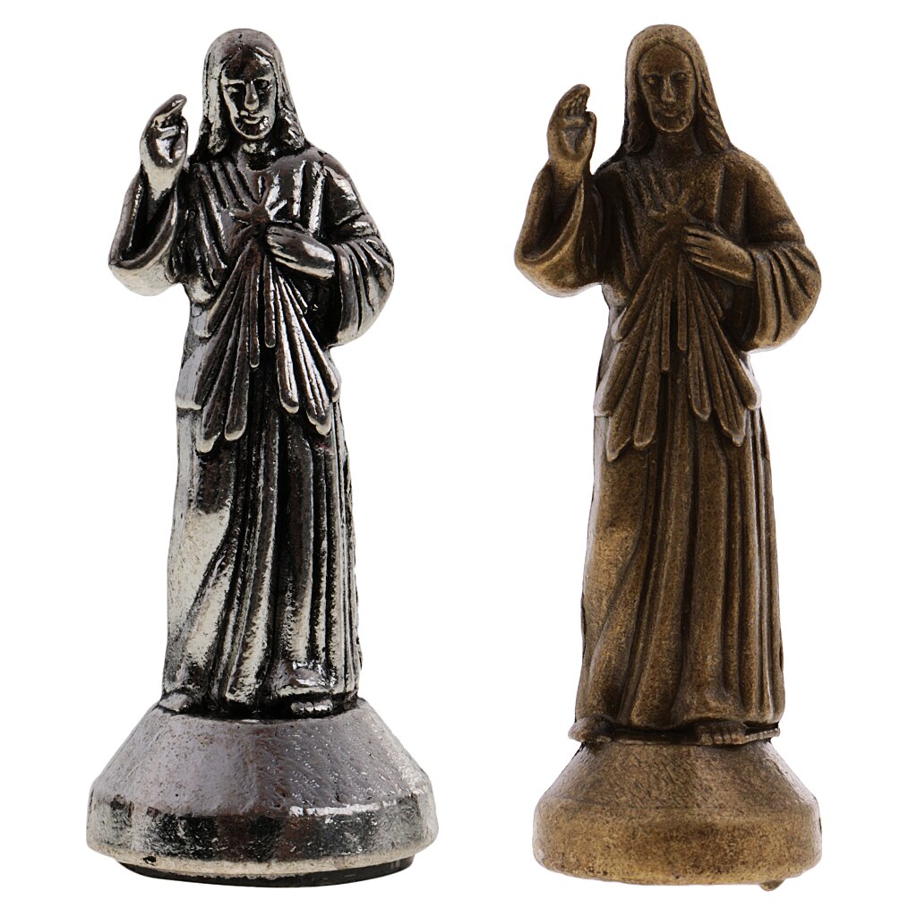Metal Model Jesus Holy Christ Statue with Magnetic... – Grandado