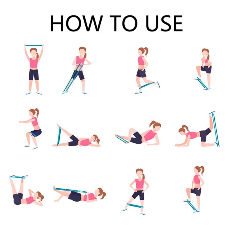 Booty Band Hip Circle Loop Resistance Band Workout... – Vicedeal