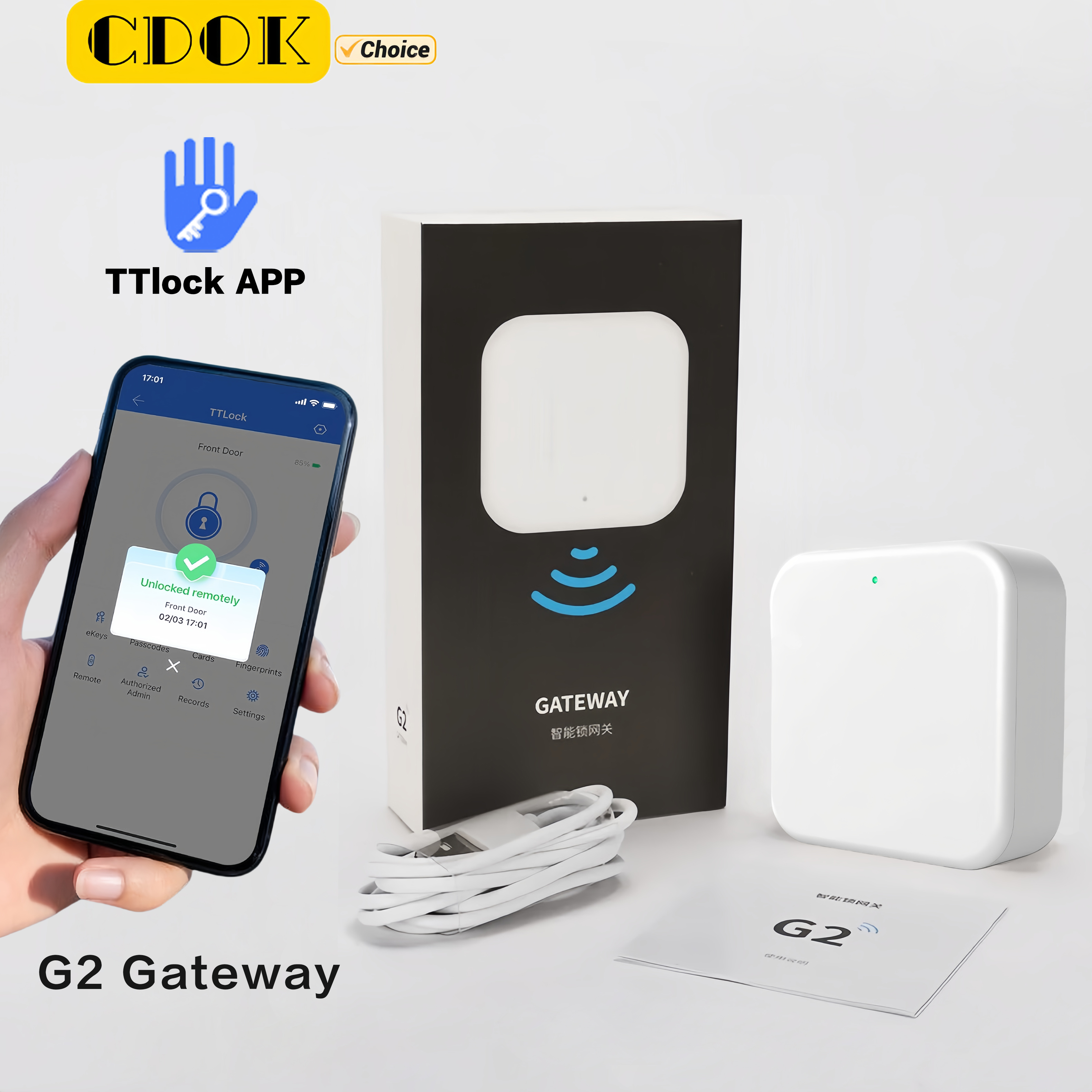 Cdok g2 ttlock gateway, brug den til at forbinde ... – Grandado