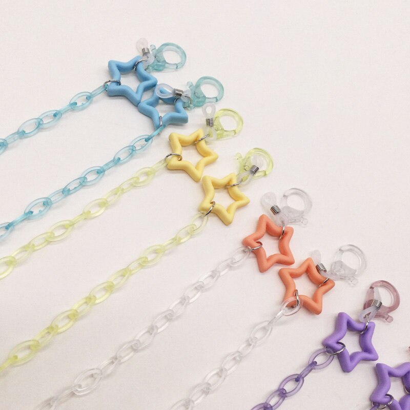 Kids Glasses Chain Mask Chain Holder Hollow Star H... – Vicedeal