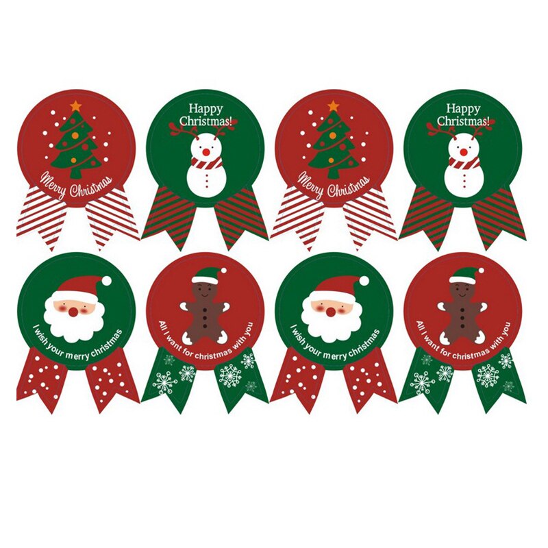 Christmas Santa Claus Deer Stickers Merry Christma... – Grandado
