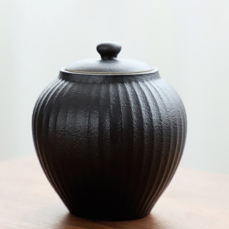 Good sealing performance black pottery sealed pot ... – Grandado