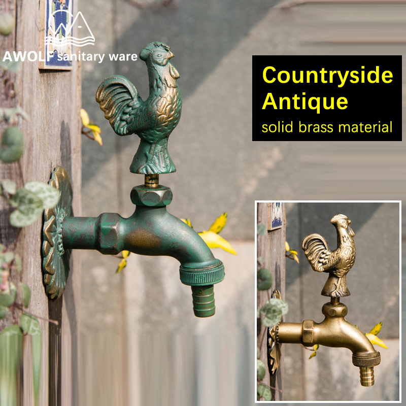 Garden Faucet Art Animal Shape Antique Countryside... – Grandado