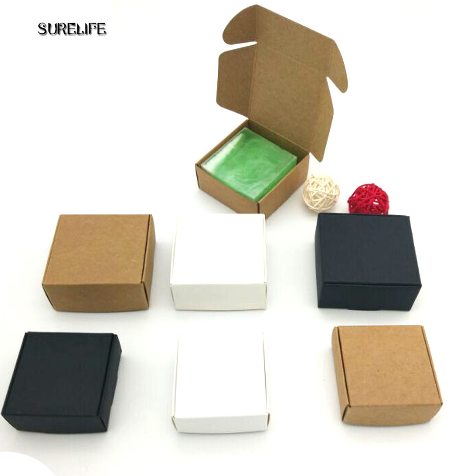 Mini caja de cartón de 100 piezas DIY, caja de pap... – Vicedeal