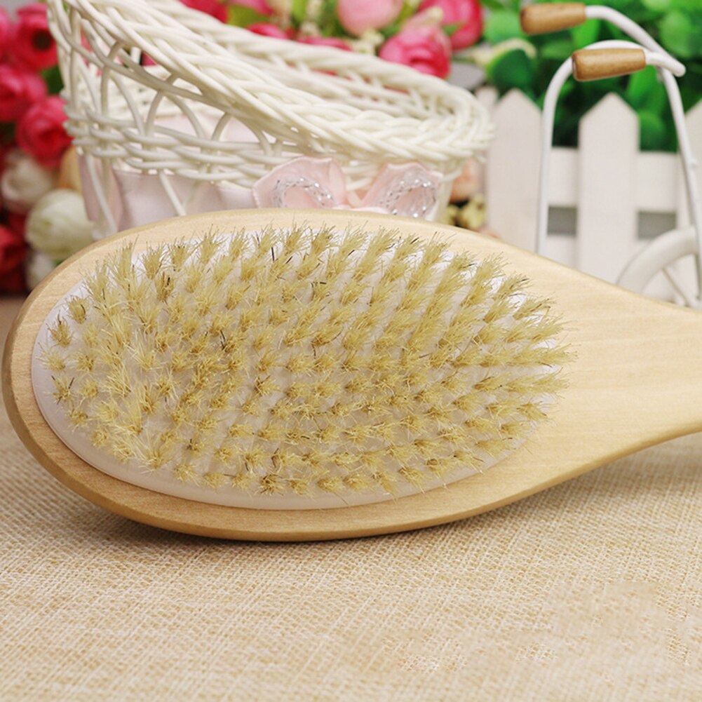 2-in-1 Body Brush Natural Bristles Back Scrubber L... – Grandado