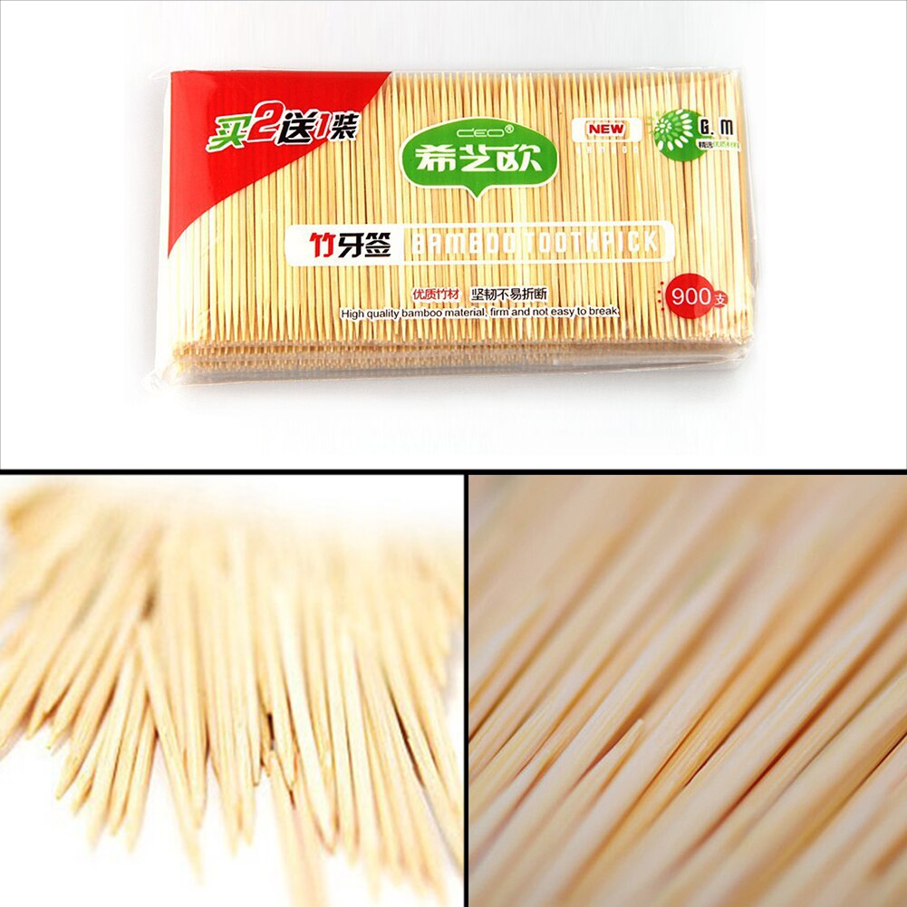 900PCS/Box 6.5cm Bamboo Toothpick Disposable Natur... – Vicedeal