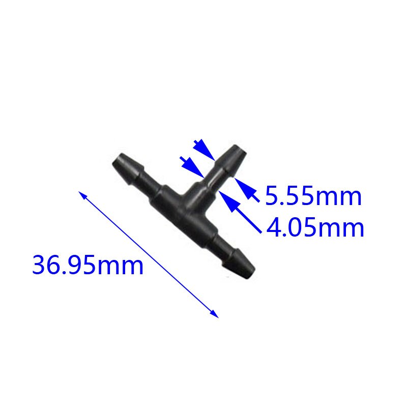 Tuinslang 1/8 "tee 3 way connector 3/5 slang ... – Vicedeal