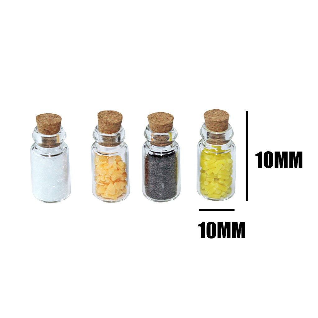 4pcs Mini Storage Containers Small Glass Bottles W... – Grandado