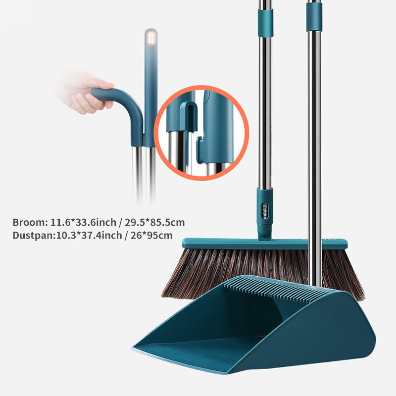 JOYBOS Home Windproof Floor Broom & Dustpan Se... – Grandado
