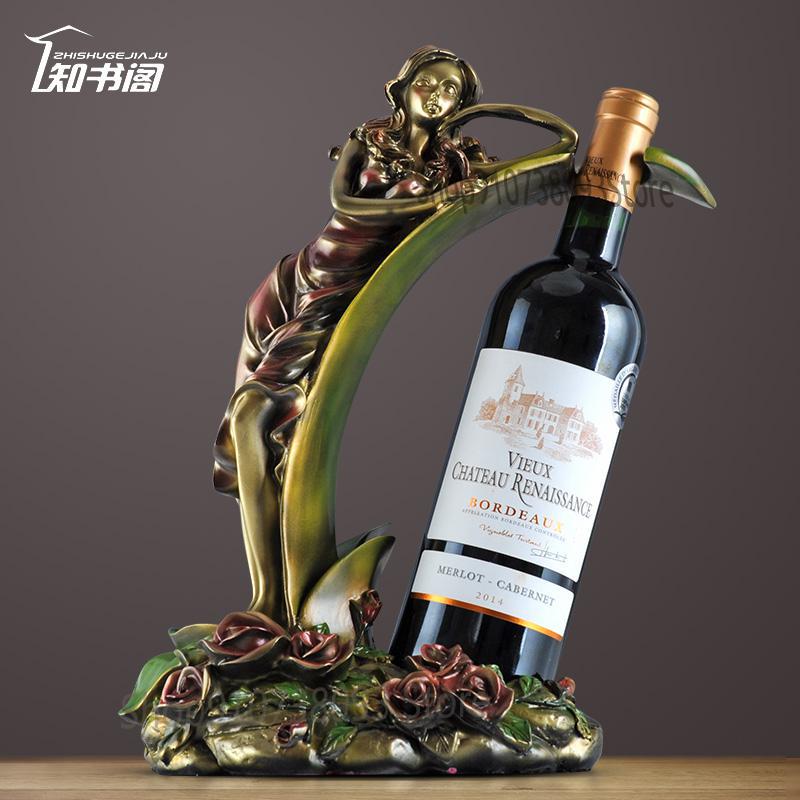 Red Wine Rack Decoration Moving House Move In Prac... – Grandado