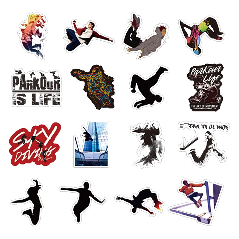 50PCS Extreme Sports Parkour Sticker Skateboard La... – Grandado